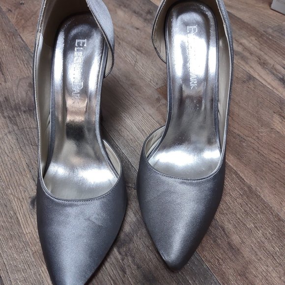 Elegant Park | Shoes | Shiny Silver Dress Shoes From Elegant Park Size ...